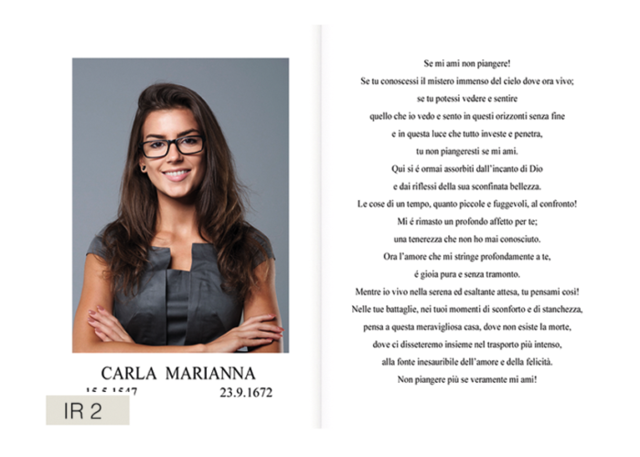 Immagini Ricordo 2 Ante Personalizzate | Bertelli Fotoceramica